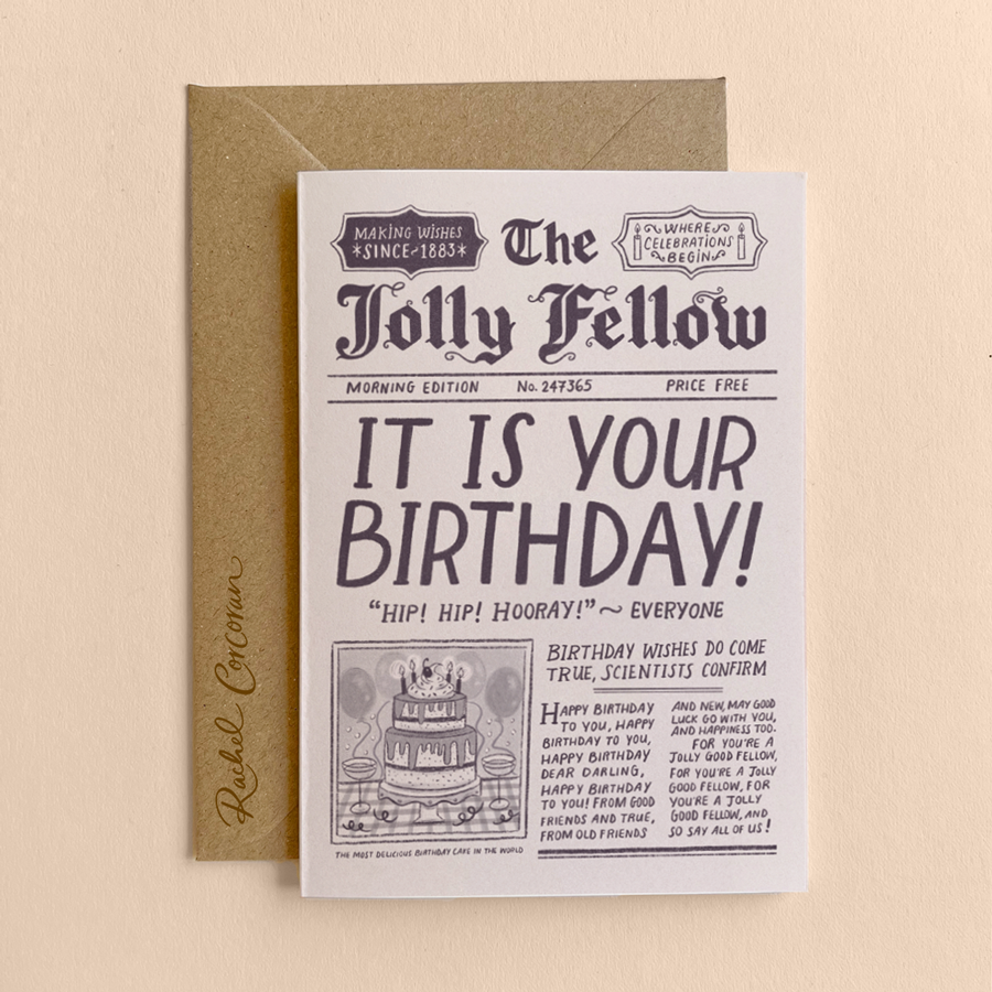 The Jolly Fellow Birthday Card – Moloney's Irish Imports