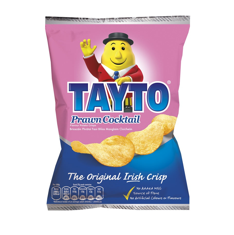 Tayto Prawn Cocktail Crisps – Moloney's Irish Imports